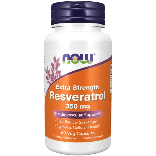 NOW Foods Resveratrol, Extra Strength 350 mg - 60 Veg Capsules in South ...